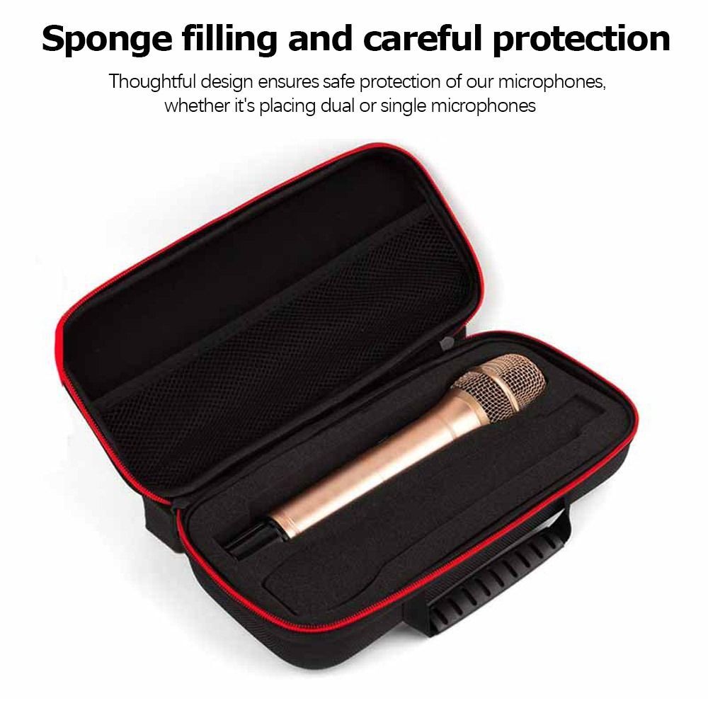 Channel Shockproof Hard Case Microphone Storage Bag Mic Carrying Case ...