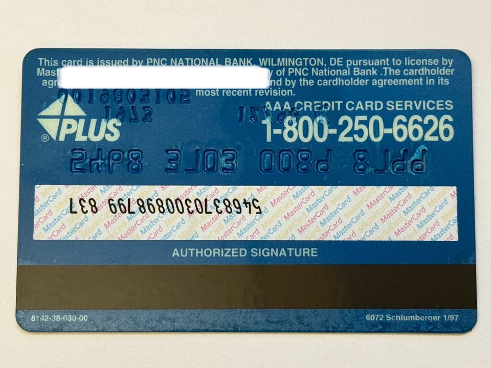 Automobile Club of Southern California Credit Card ️1998 Exp ️Unsigned ...