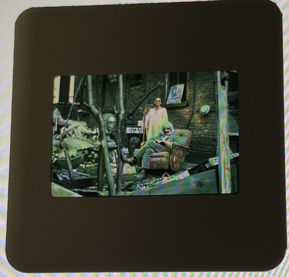 Ivan Liberman-35mm Slide-New York City Man Lady Homeless Or Steampunk ...