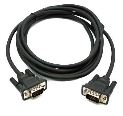 System-S VGA Cable 3 m HD15 Male to Male Panel Mount Screw DSub 15pin ...