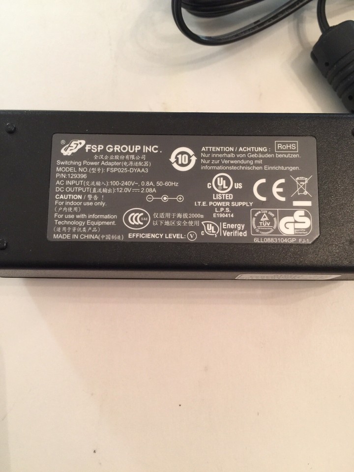 FSP FSP025-DYAA3 Switching AC Power Adapter 25W 12V 2.08A | eBay