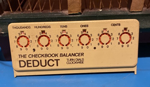 Vintage 1970’s The Checkbook Balancer Deposit Turn Dials Collectable | eBay
