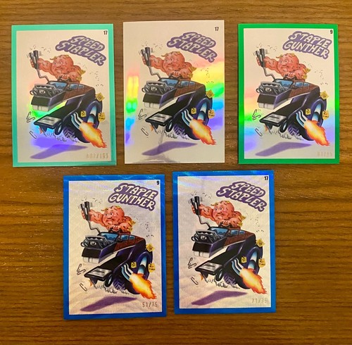RARE GPK 2024 Chrome 7 Krashers Blue, Green, Aqua Chase Lot! Garbage ...