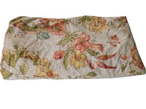 VTG POTTERY BARN RUST/GREEN FLORAL BOHO DUVET COVER QUEEN 82 X 90 | eBay