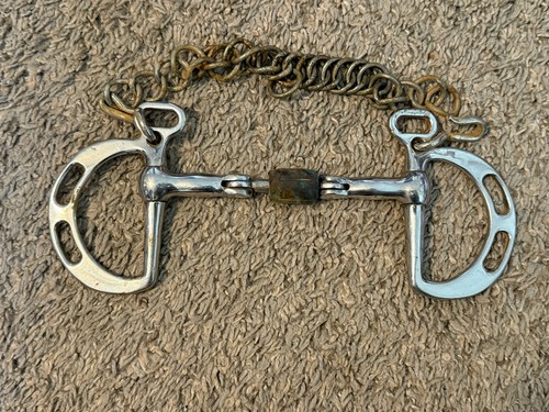 Hinged Kimberwick Bit Copper Roller English Bit Jumpers Horse Tack ...