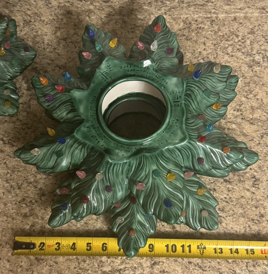 RARE Vintage Atlantic Mold A64 Ceramic Christmas Tree 23.5” A64B Ext ...