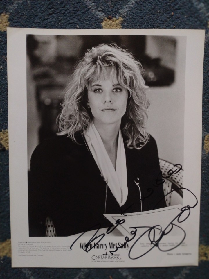 4 Autographed Photos Meg Ryan Olivia Hussey Stella Stevens Sandra Dee ...