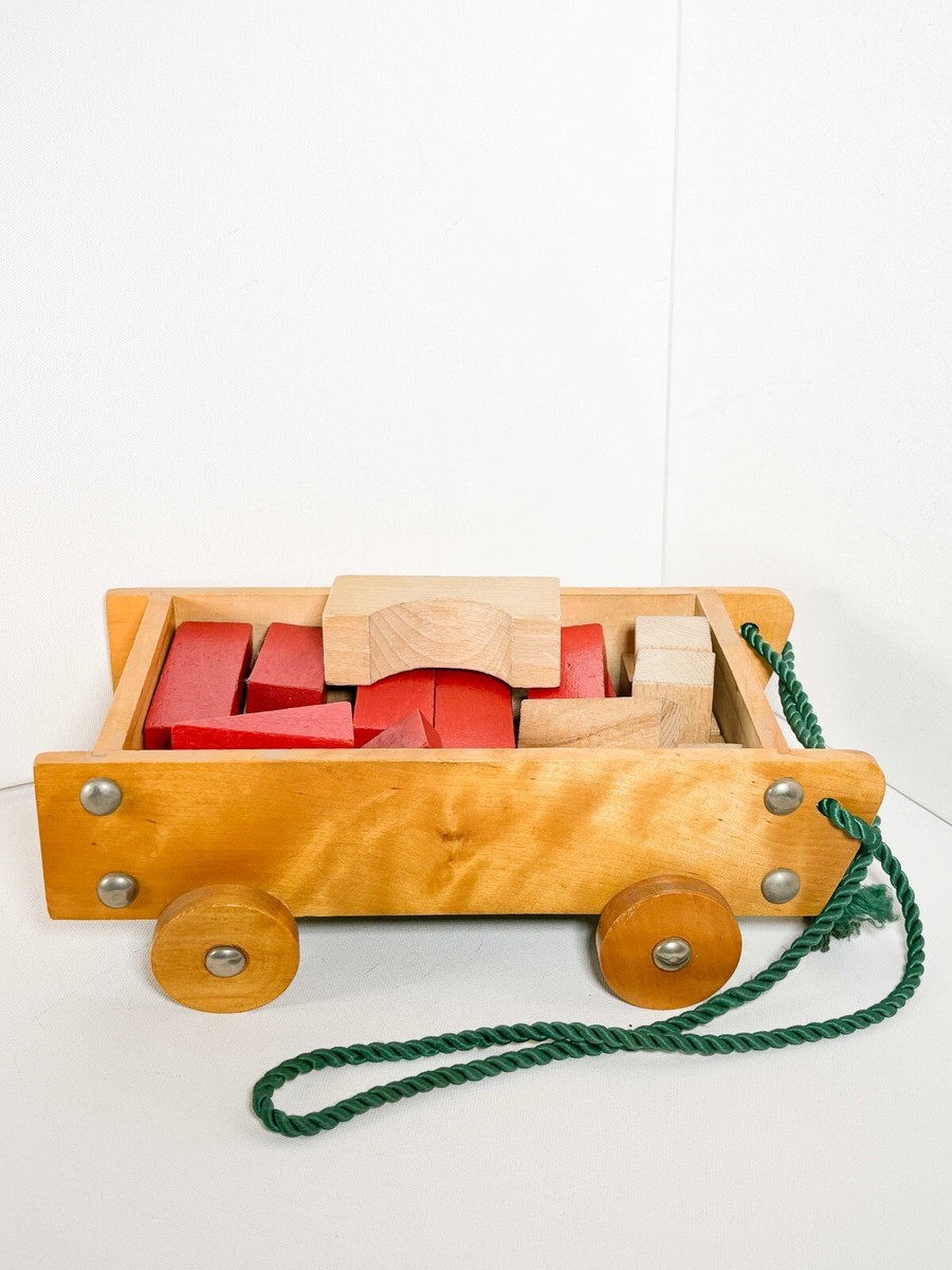 Wooden Toy Cart Wooden Toy Truck With Three Cars Martin Motors Car