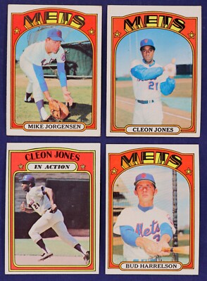 1972 Topps Baseball New York Mets Near Team Set Lot/29 most EX to NM | eBay