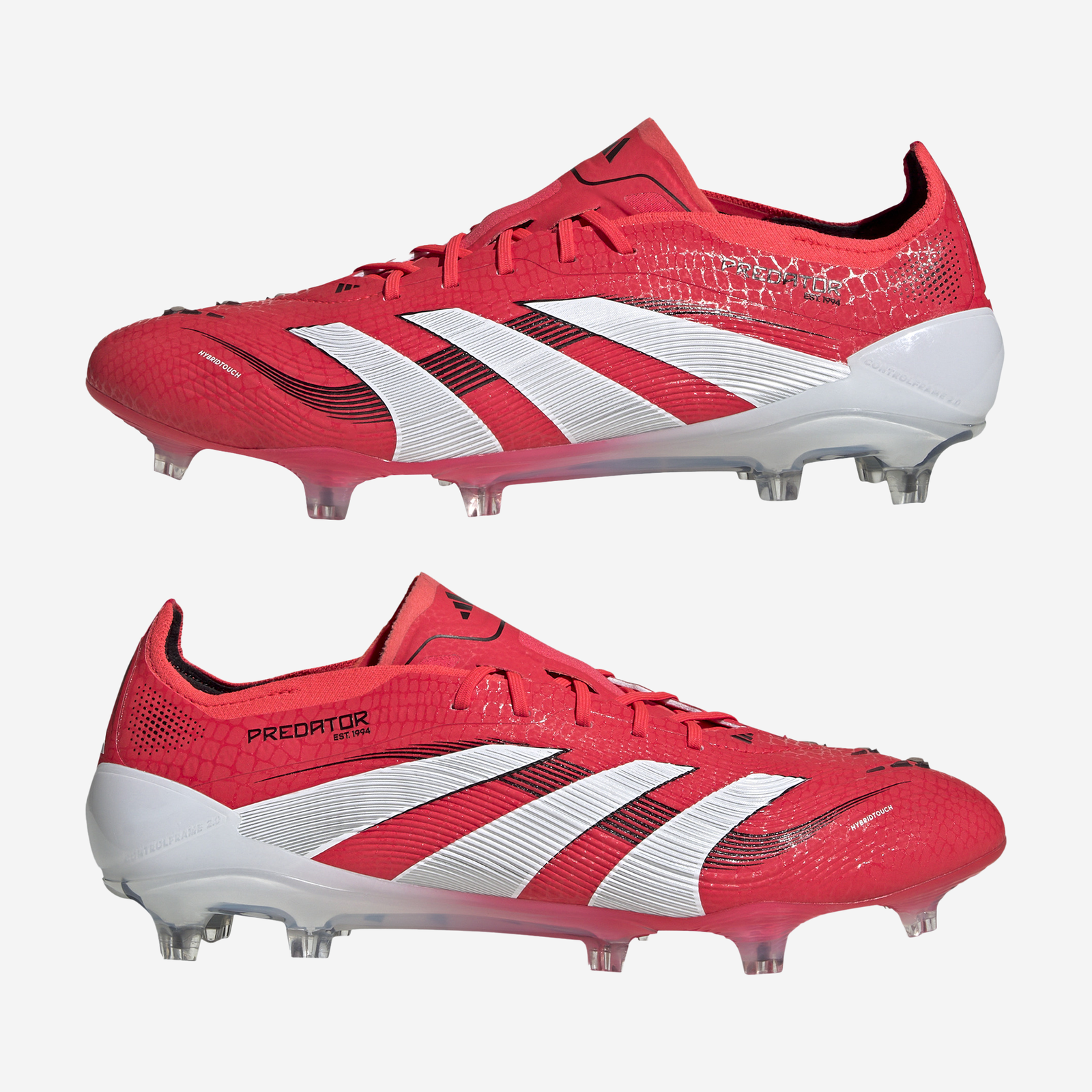 adidas Predator Elite FG Men's Football Red White Sport Sneakers ID3882 ...
