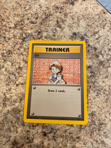 Pokemon Card Trainer Bill Base Set 91/102 Mint NM GEM | eBay