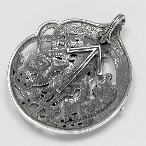 Sterling Silver Tyr Pendant by Dryad Design - Asatru Norse Viking Rune ...