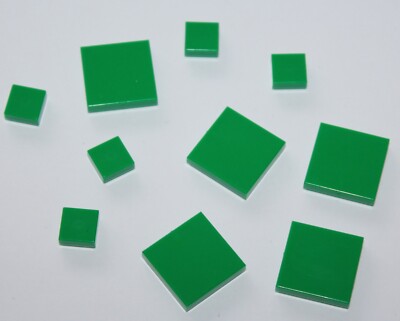 10 tiles Green Lego : 5 Tiles 2x2 ref 3068b et 5 Tiles ref 3070b | eBay