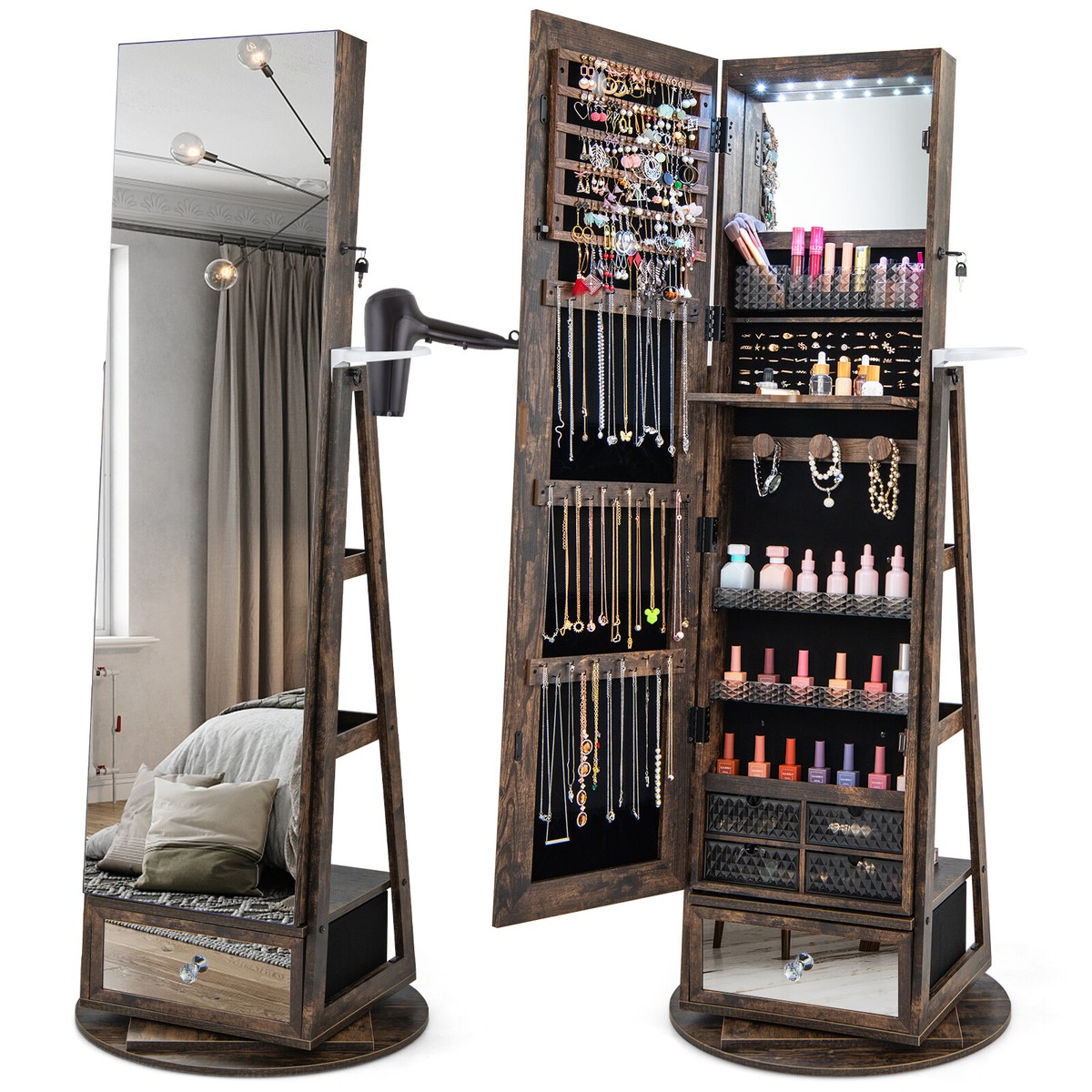 Tall Mirror Cabinet