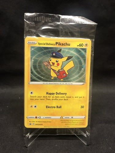 Pokémon Special Delivery Pikachu - Special Promo Card Near Mint Sealed ...