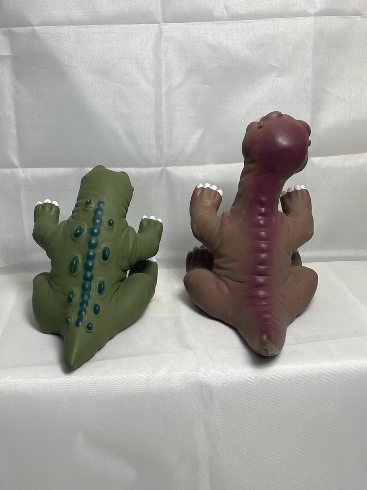 Vintage Land Before Time, Littlefoot & Spike Puppet Figures, 1988 Pizza ...