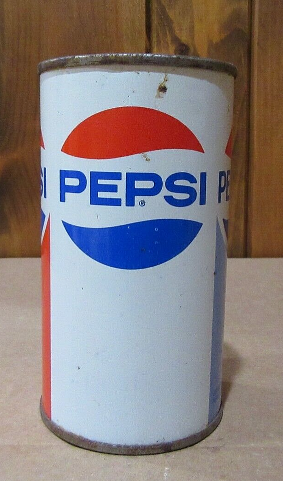 1970's All Steel Pepsi-Cola PEPSI 12 OZ Juice Style Pull Tab Soda Can ...