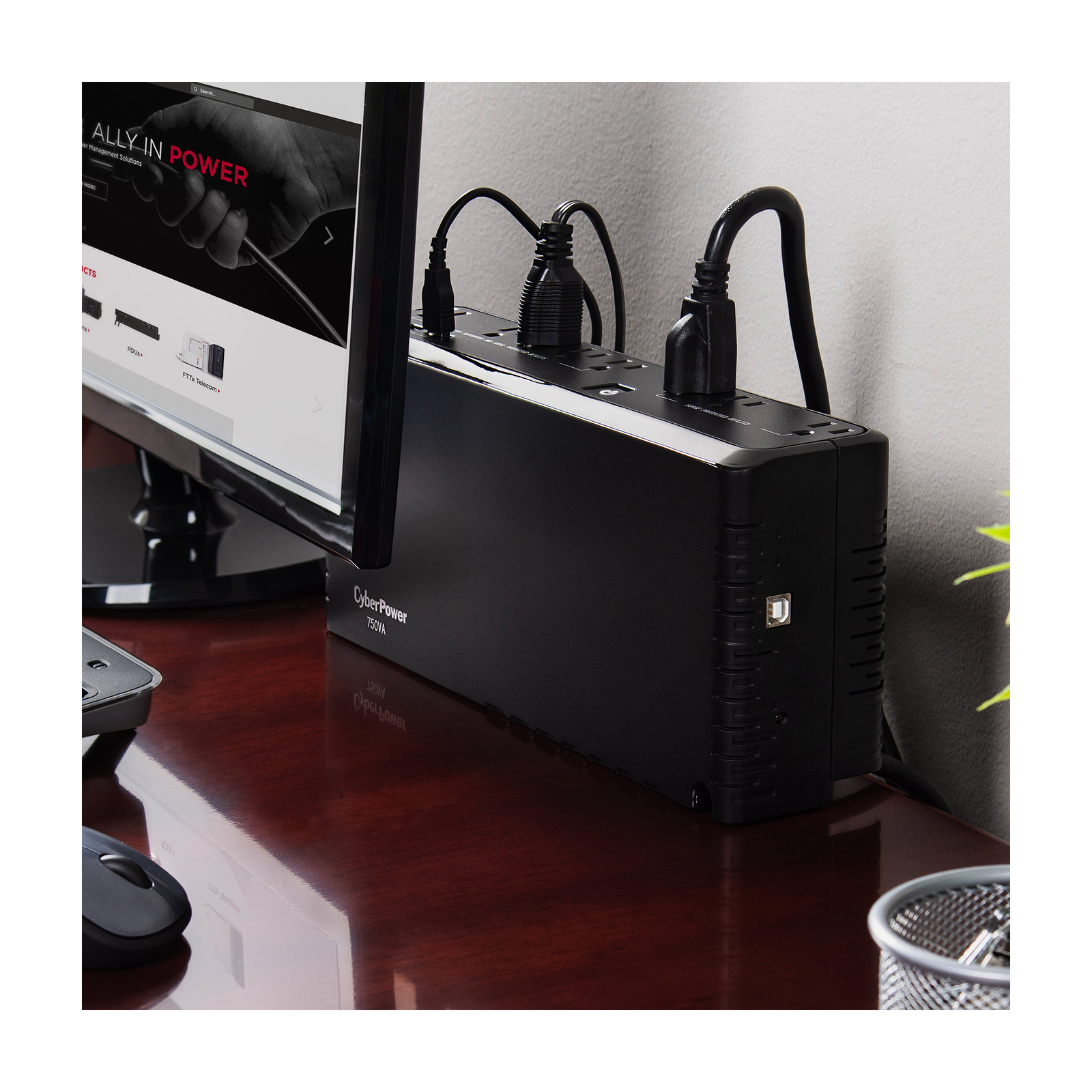 CyberPower PC Battery Back-Up System & Surge Protector 8-Outlet ...