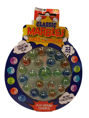 Classic Marbles 22Pc Glass Marbles Round Glass Marbles Toy | eBay Australia