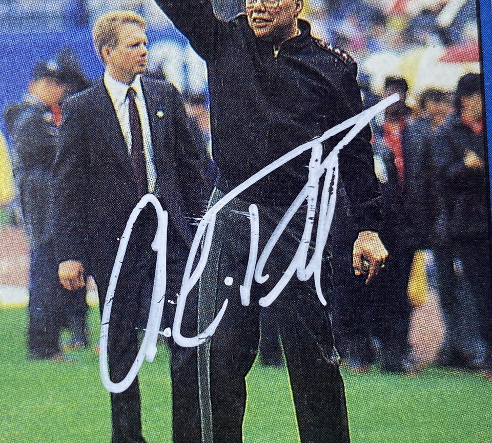 1991 BOWMAN DESERT STORM AUTOGRAPH GENERAL COLIN POWELL SIGNED TRADING ...