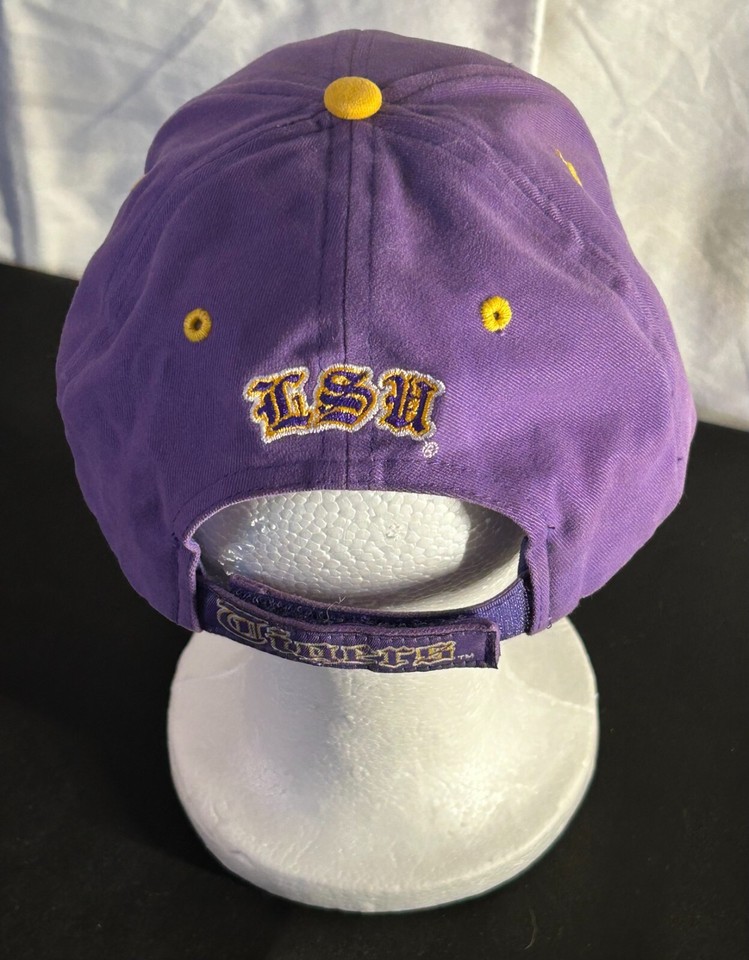 LSU Tigers Cap Hat Embroidered Logo Official Licensed Adjustable Purple ...