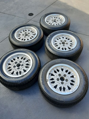 SET OFF 5 FORD SNOWFLAKE ALLOY RIMS AND TYRES EXCELLENT CONDITION ...