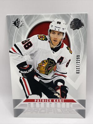 2020-21 UD SP Authentic Profiles 0327/2299 Patrick Kane AP-16! Hawks🔥🔥🔥 ...