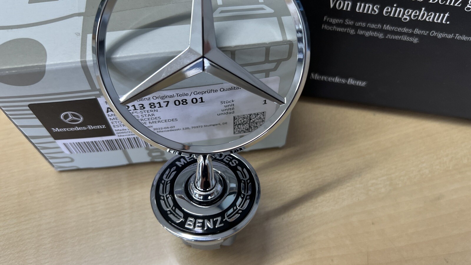 Mercedes Stern schwarz W211 W212 W213 W204 A2138170801 Schwarze ...