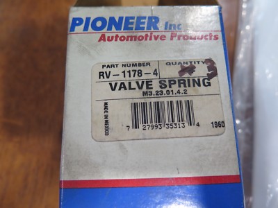 Engine Valve Springs Pioneer Inc. RV-1178-4 Box of 3 NOS (12-D1-4) | eBay
