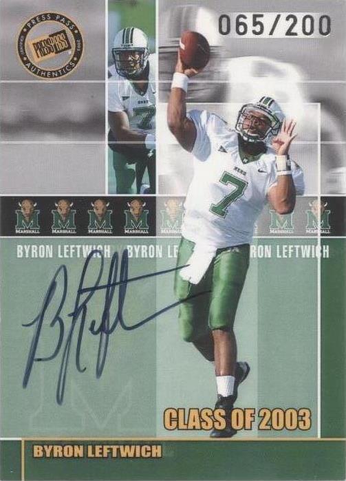 2003 Press Pass JE - Class of 2003 Byron Leftwich Autographs /200 (AU ...
