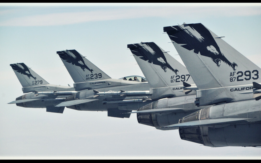 USAF 144th FIGHTER WING - CALIFORNIA ANG -FRESNO ANGB, CA- ORIGINAL VEL ...