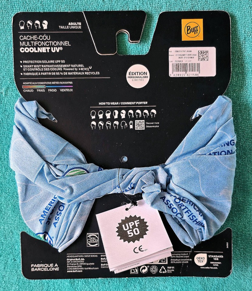 ONE - BUFF - "ASA" LOGO DESIGN - NECKWEAR / BUFF - UPF 50 - FISHING ...