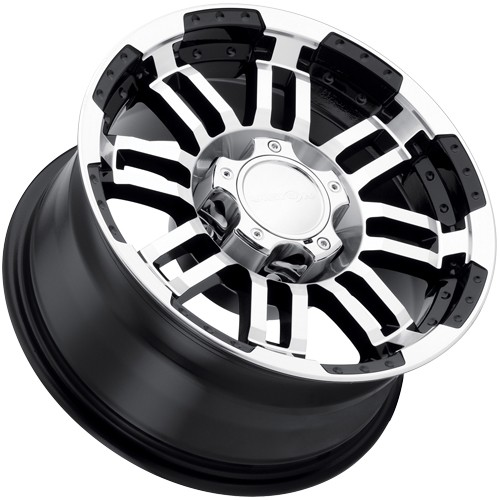 Vision 375 Warrior 16x8 5x135 +0mm Black/Machined Wheel Rim 16" Inch ...