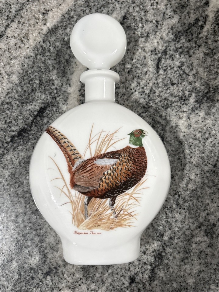 1969 Ringnecked Pheasant Dant Dist. Field Bird Milk Glass Decanter/ Box ...