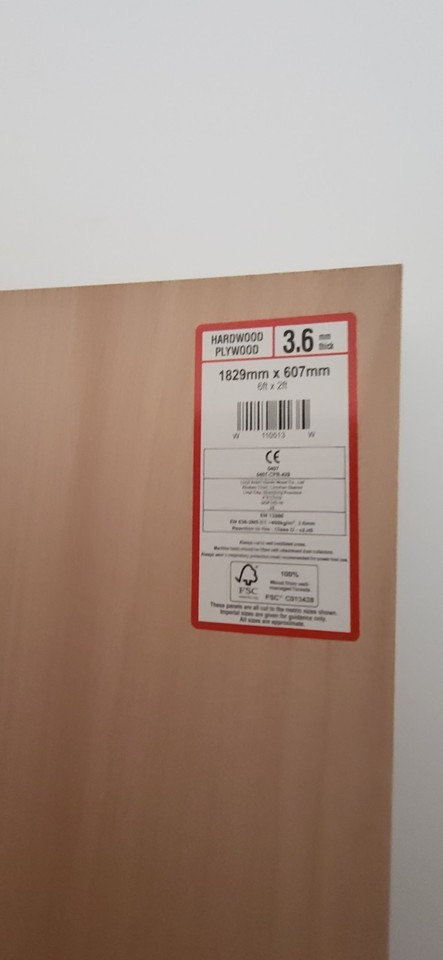 x4 Wickes Non-Structural Hardwood Plywood Sheets - 3.6 x 607 x 1829mm ...