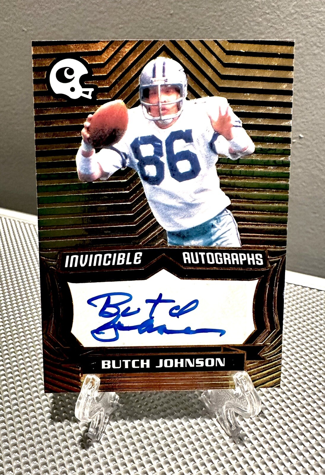 2021 Chronicles BUTCH JOHNSON Auto Invincible NFL Legend🔥Dallas Cowboys ...
