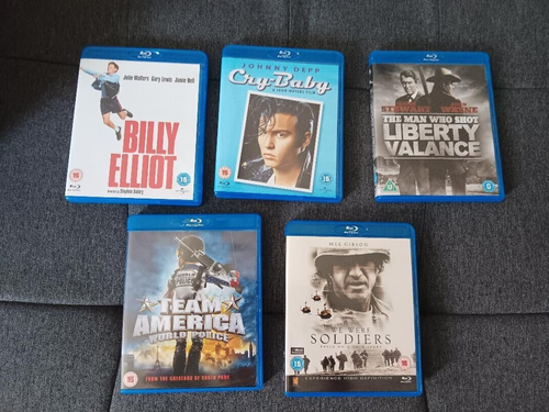 Lot of 5 UK Blu-ray Movies Region Free - Billy Elliot, Cry Baby ...