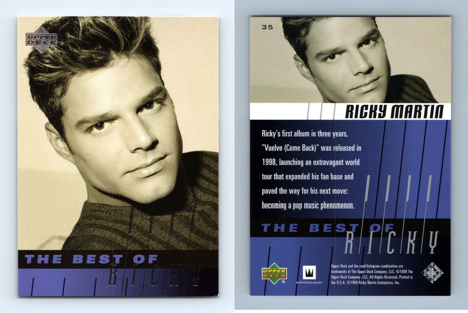 The Best Of Ricky #35 Ricky Martin 1999 Upper Deck Trading Card | eBay