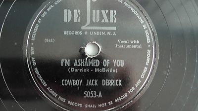 Cowboy Jack Derrick – 78rpm 10-inch – DeLuxe #5053 | eBay