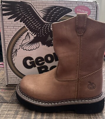 Georgia Boot-Kids Wellington Pull on-Brown-12M GB202 | eBay