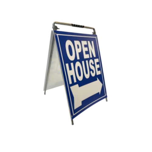Real Estate Open House Sign Metal A-Frame Kit | 5 Pack | Mod | Blue | eBay