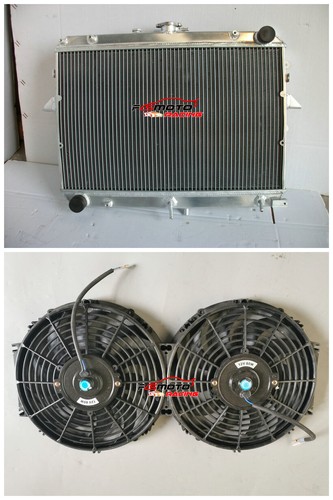 Aluminum Radiator+Fan For 1984-1997 Ford Econovan/Mazda E2000 FE AT/MT ...