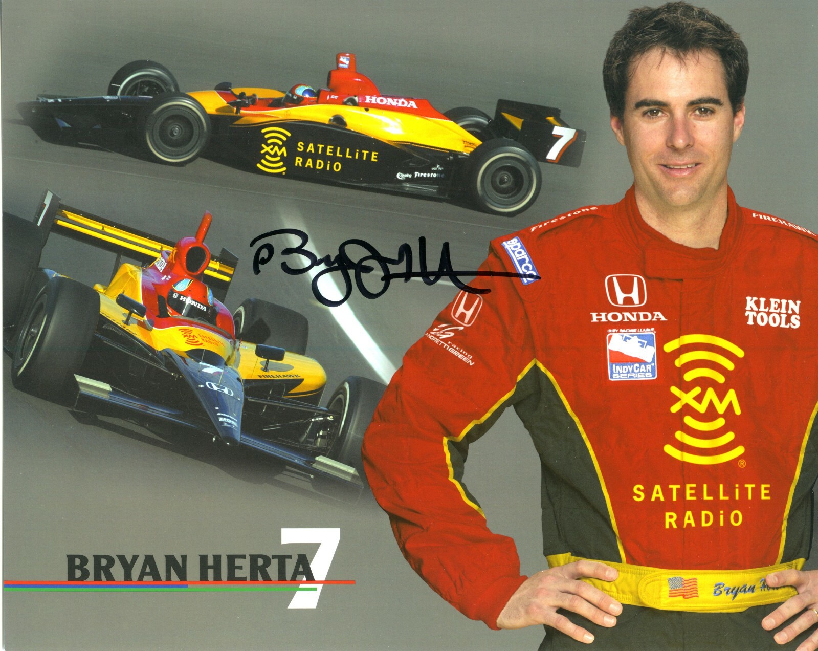 BRYAN HERTA AUTOGRAPHED 2004 XM RADIO INDY 500 8 X 10 PHOTO | eBay