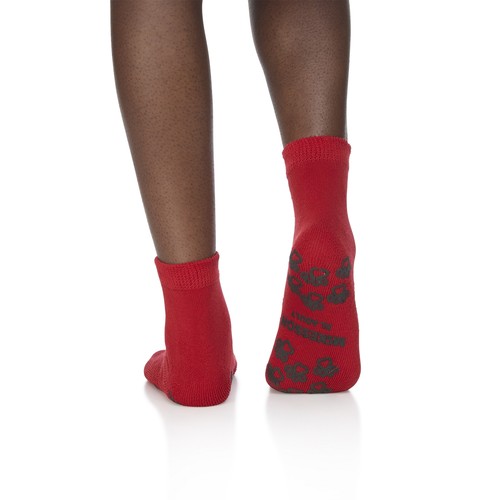 McKesson Unisex Non-skid Slipper Socks Adult Sz. 7.5 to 10 Red 48 per ...