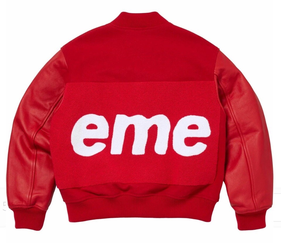 Supreme X Cactus Plant Flea Market Varsity Bomber Men’s Medium Red ...