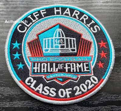 Class of 2020 Pro Football HOF Hall of Fame Cliff Harris logo patch sew ...