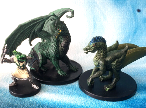 Large Green Dragon Greenspawn Razorfiend Dungeons & Dragons Miniatures ...