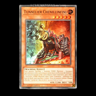 carte YU-GI-OH INCH-FR006 Tunnelier Chenillinfini Super Rare | eBay