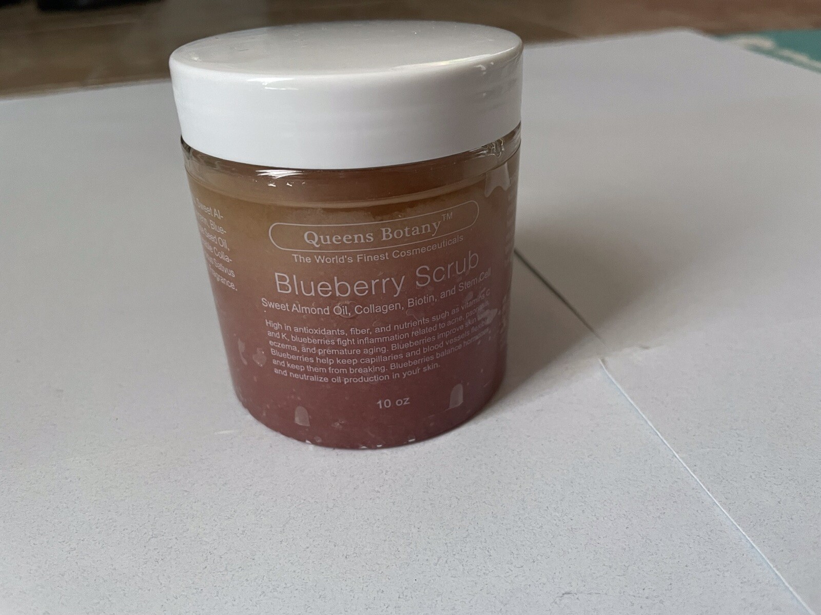 Queens botany blueberry body scrub 10 oz new sealed artnaturals ...