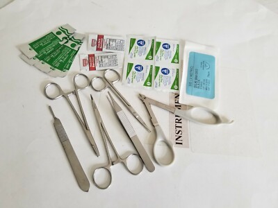 Basic Surgical Suture Kit, First Aid Set, Emergency Kit, Trauma ...